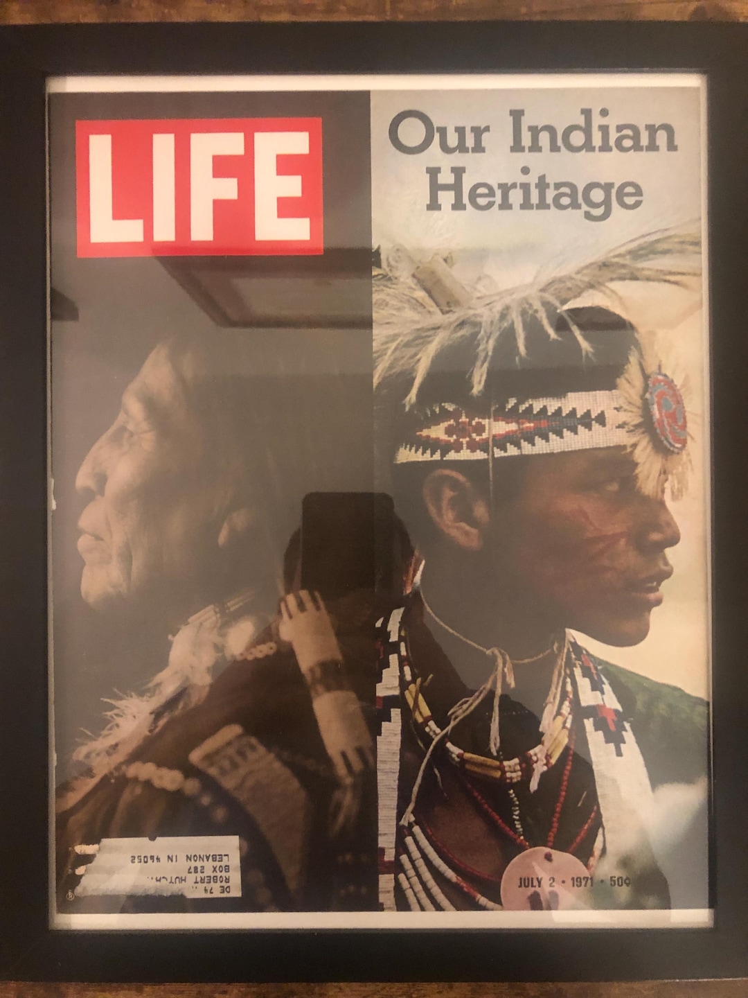 Framed Vintage 1971 LIFE Magazine Cover - "our Indian Heritage" - Etsy