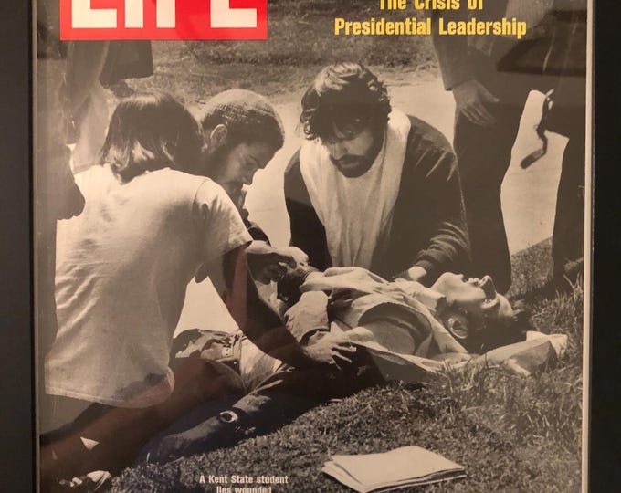 Framed Vintage 1970 LIFE Magazine Cover - ‘’tragedy at Kent’’ - Etsy