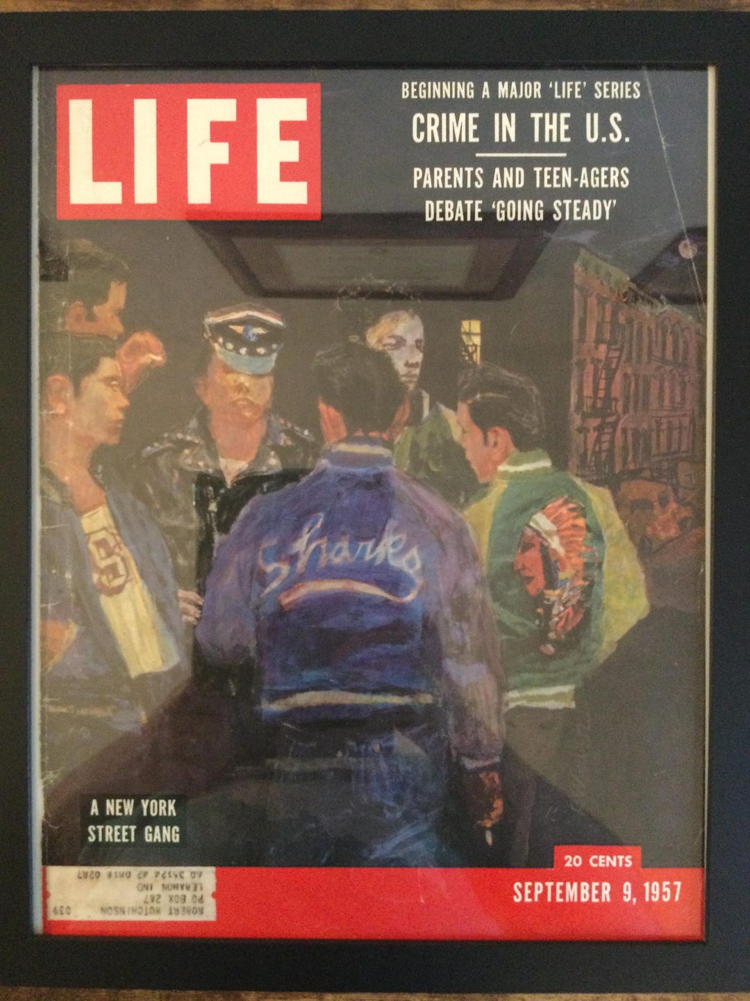 Framed Vintage 1957 LIFE Magazine Cover - ‘’A New York Street Gang” - Etsy