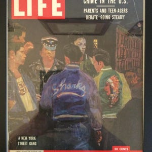 Framed Vintage 1957 LIFE Magazine Cover - ‘’A New York Street Gang” - Etsy