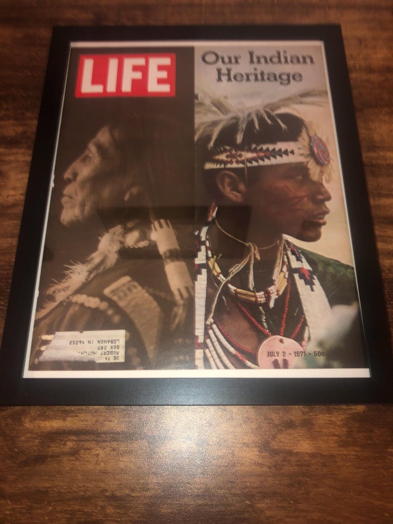 Framed Vintage 1971 LIFE Magazine Cover - "our Indian Heritage" - Etsy