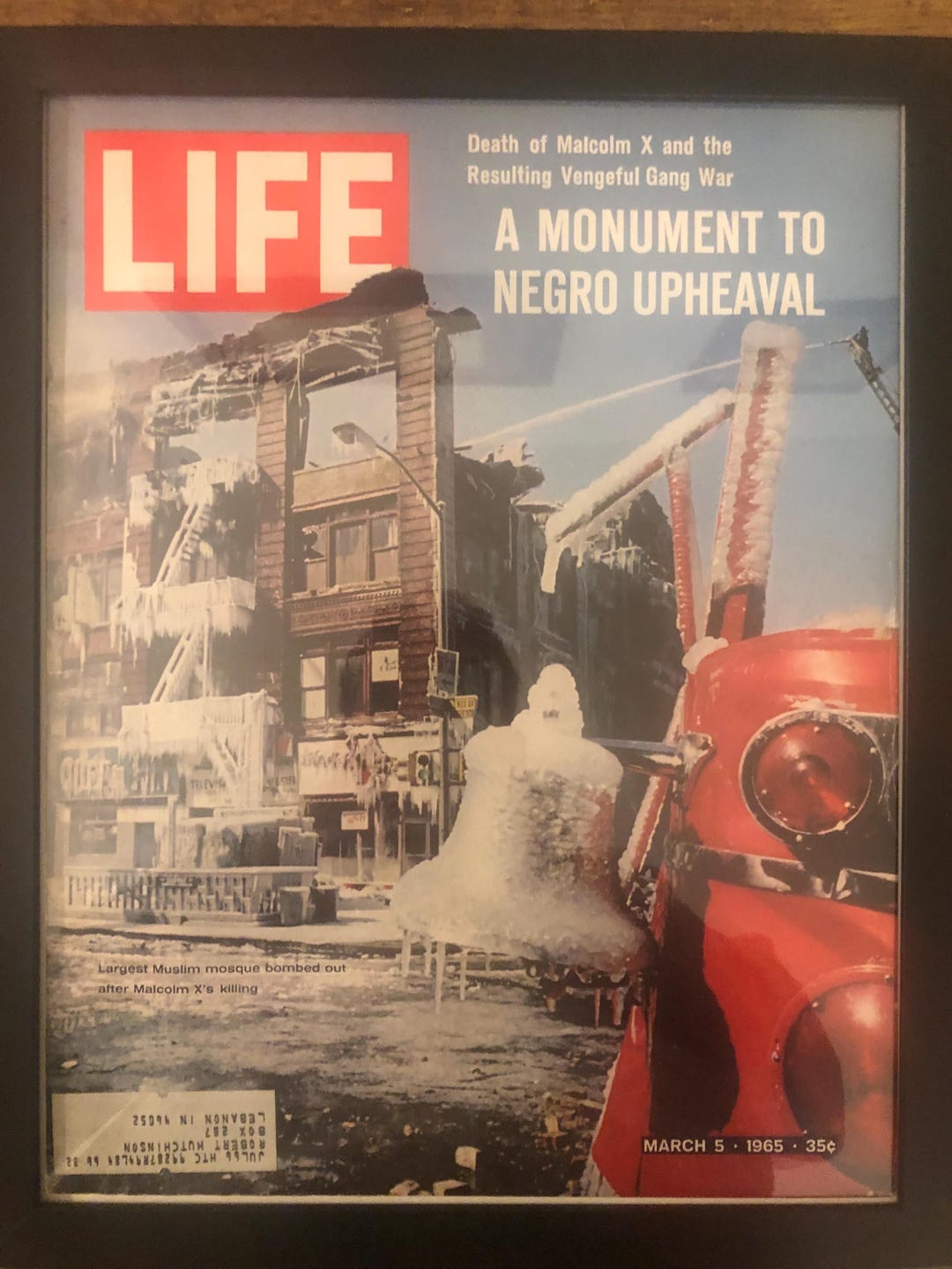Framed 1965 LIFE Magazine Cover - ‘’A Monument to Negro Upheaval ...