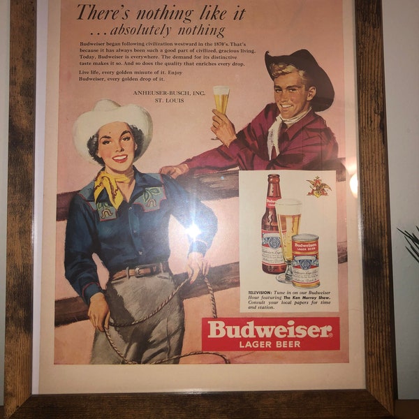 Budweiser Ad - Etsy