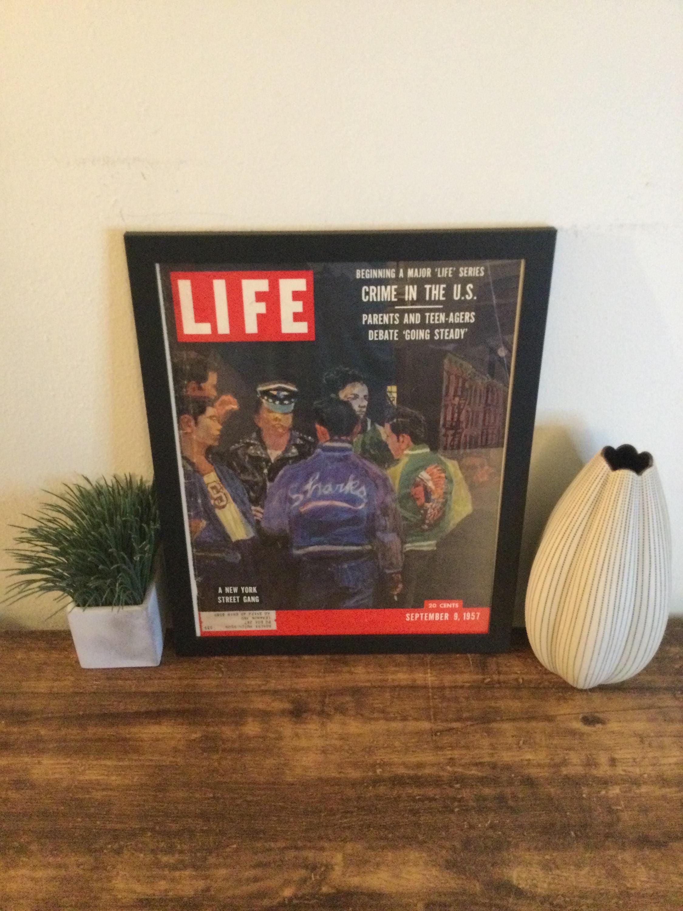 Framed Vintage 1957 LIFE Magazine Cover - ‘’A New York Street Gang” - Etsy
