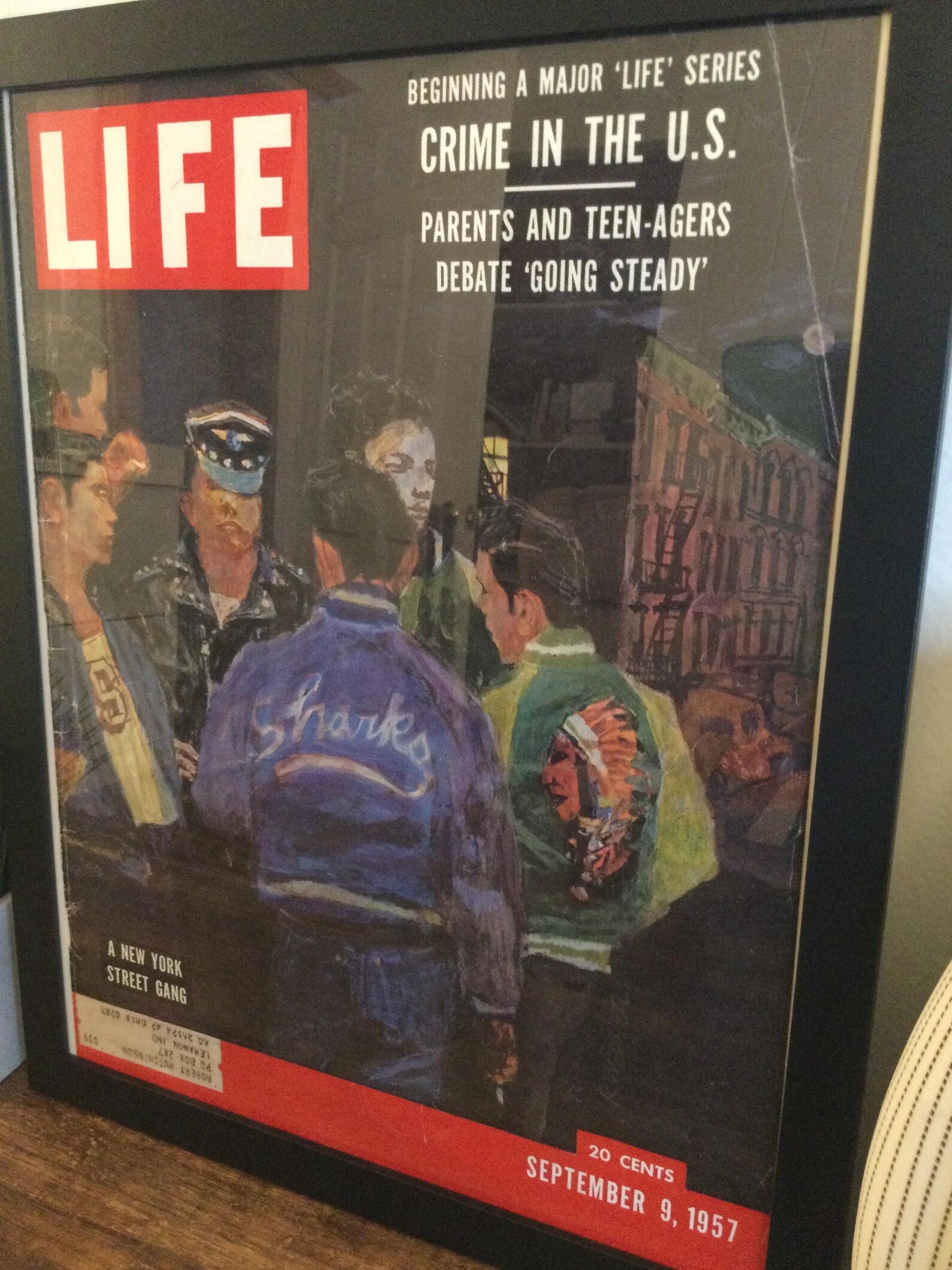 Framed Vintage 1957 LIFE Magazine Cover - ‘’A New York Street Gang” - Etsy