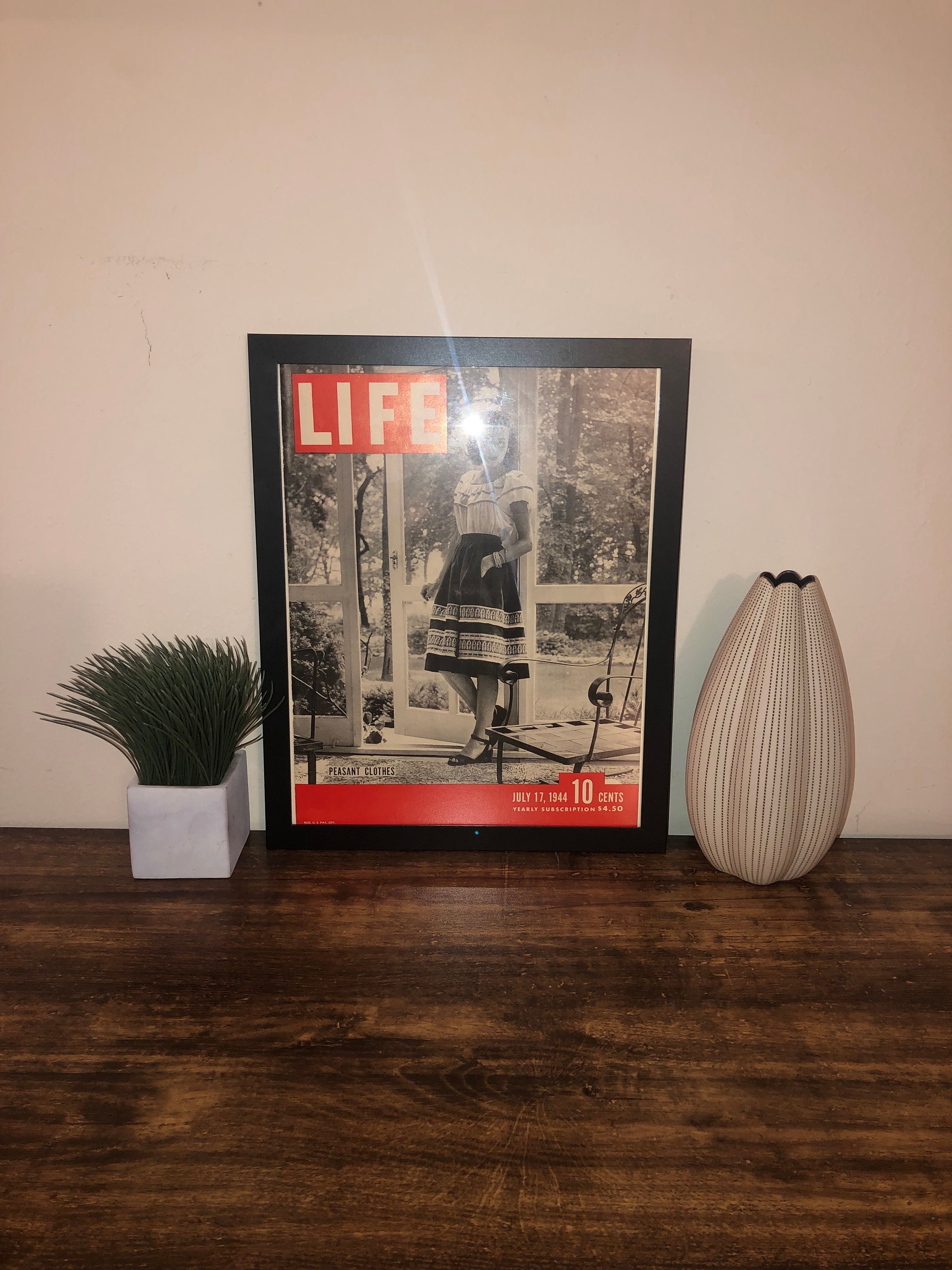 Framed Vintage 1944 LIFE Magazine Cover - ‘’peasant Clothes’’ - Etsy