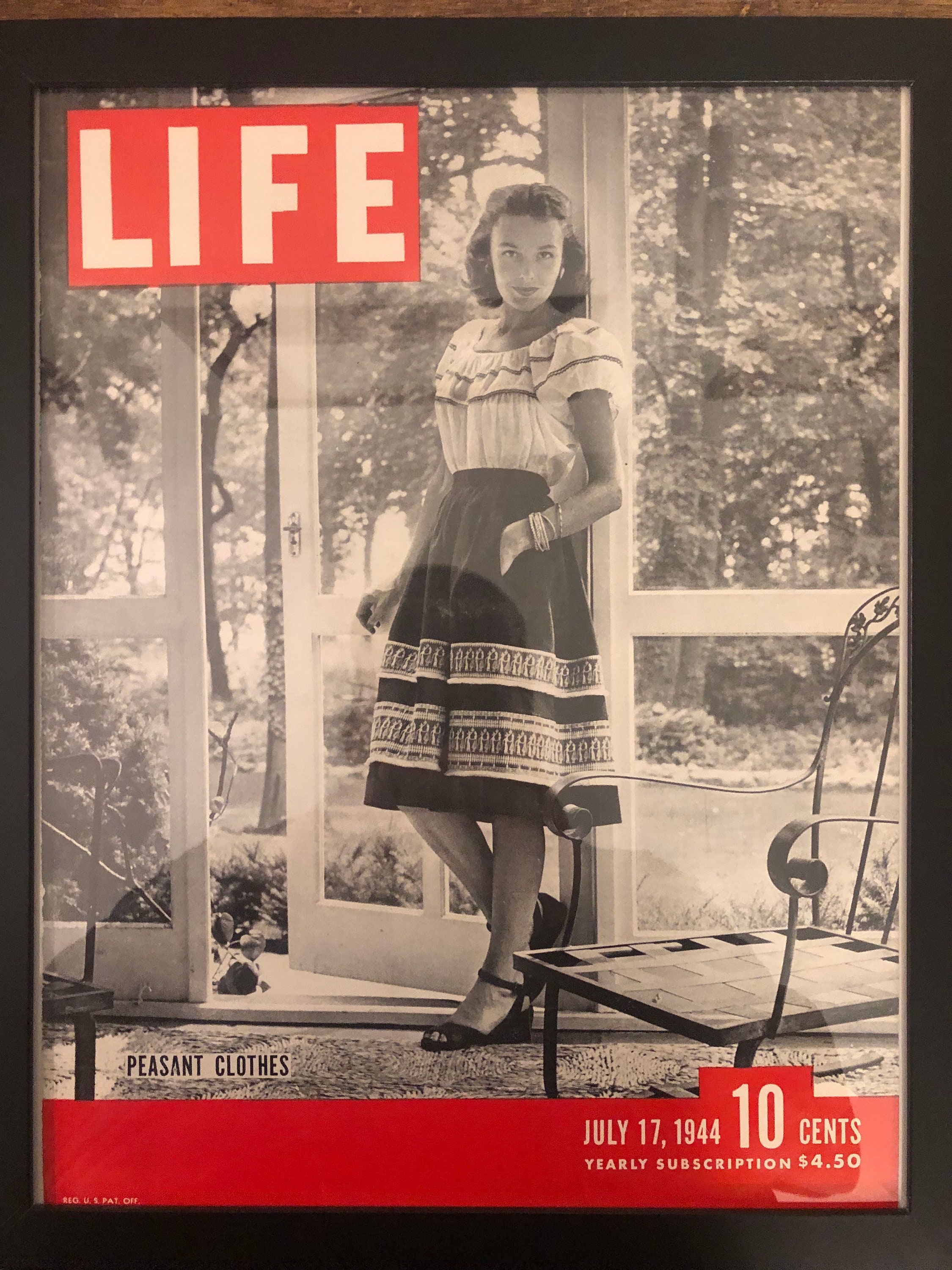 Framed Vintage 1944 LIFE Magazine Cover - ‘’peasant Clothes’’ - Etsy