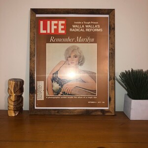 Framed Vintage 1971 LIFE Magazine Cover "remembering Marilyn" - Etsy