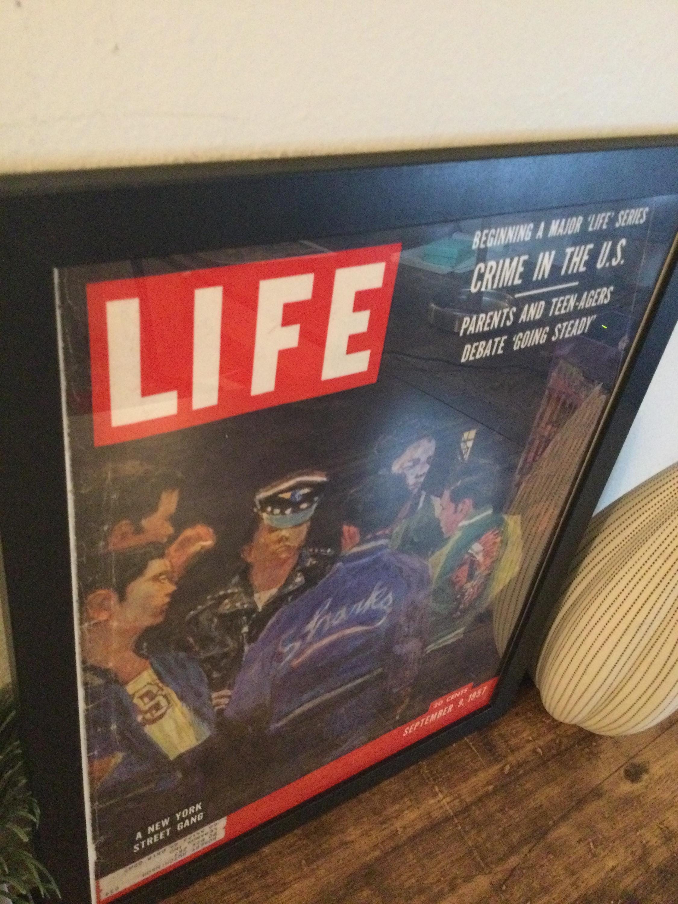 Framed Vintage 1957 LIFE Magazine Cover - ‘’A New York Street Gang” - Etsy