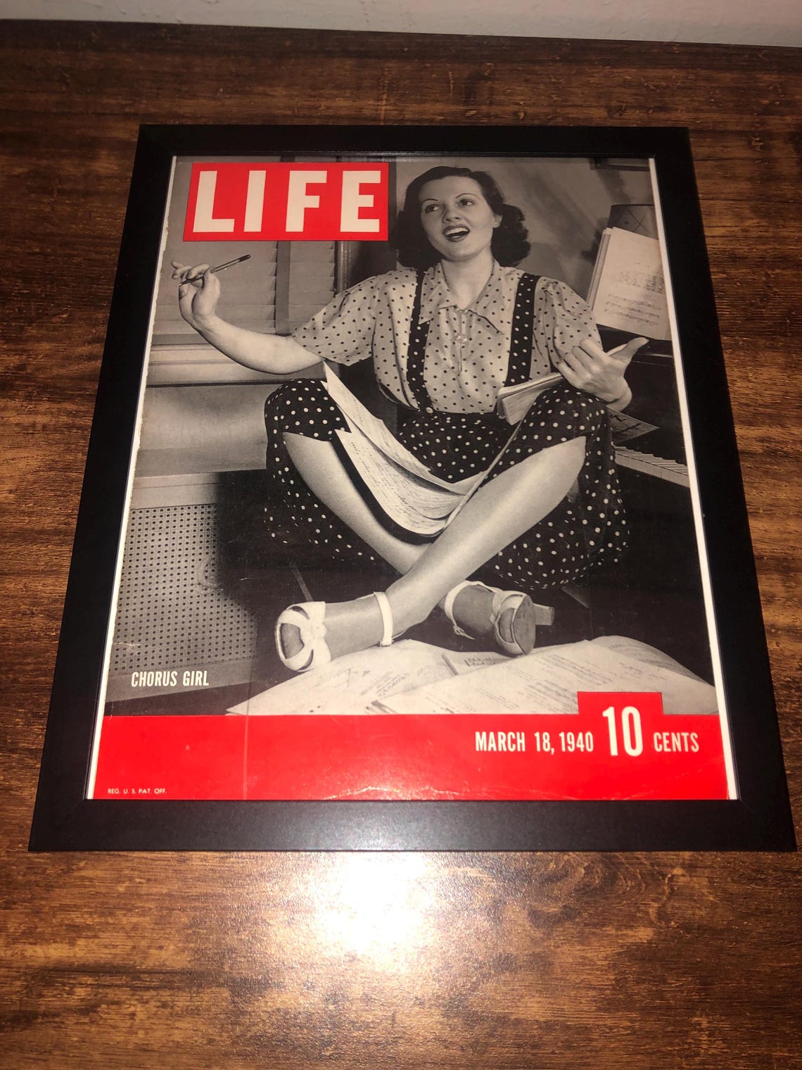 Framed Vintage 1940 LIFE Magazine Cover - ‘’chorus Girl’’ - Etsy