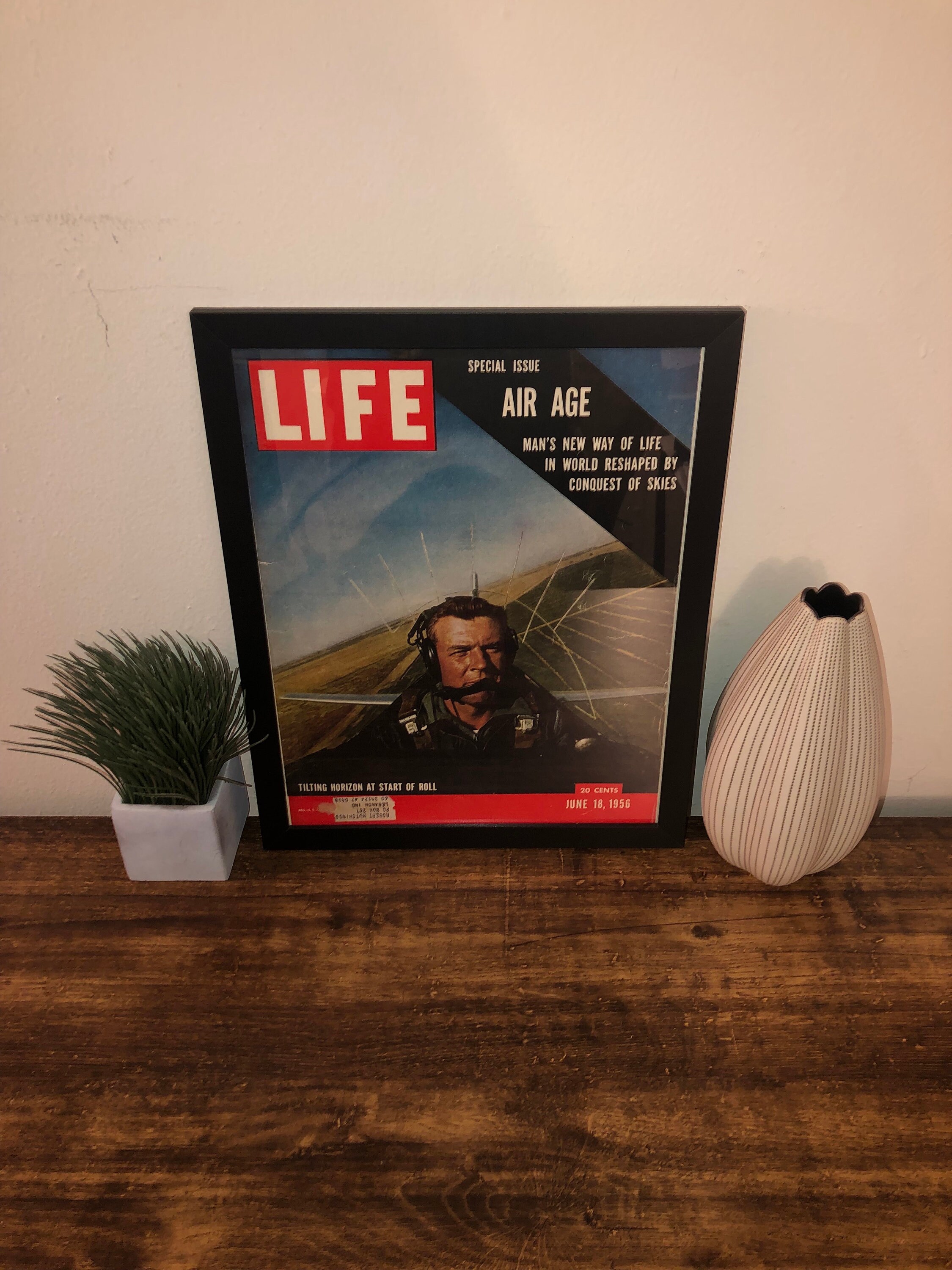 Framed Vintage 1956 LIFE Magazine Cover special Issue: Air Age - Etsy