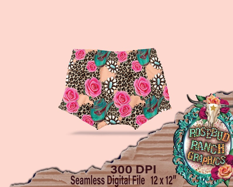 Rodeo Western Style Seamless Pattern Digital Download - Etsy