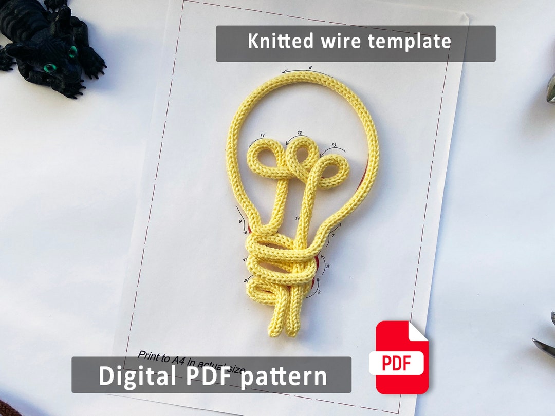 Template for Wire Art Printable Template for Wire Art Knitted Wire Bulk ...