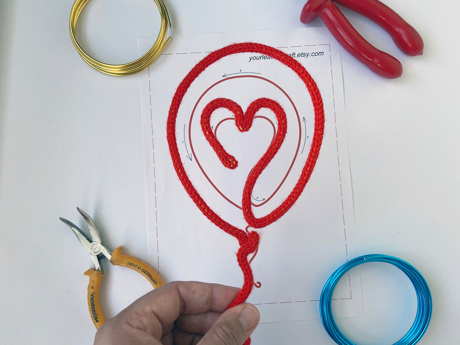 Template for Wire Art Printable Template for Wire Art Knitted Wire ...