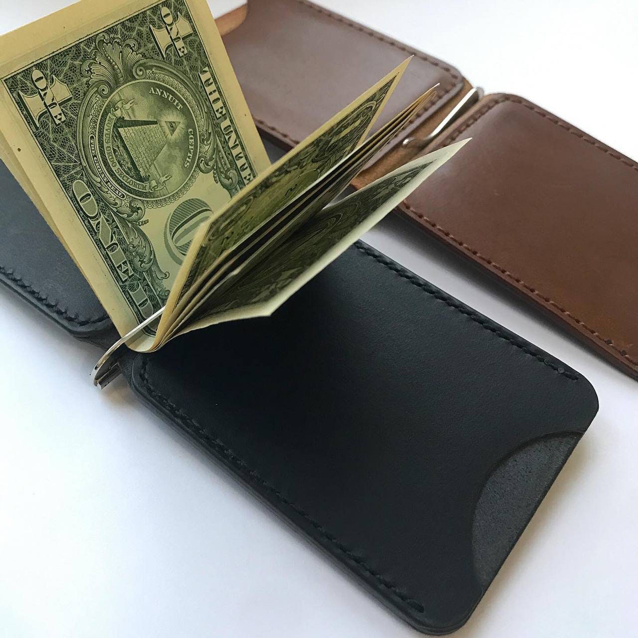 Front Pocket Wallet Money Clip for Men Leather Wallet Pattern - Etsy