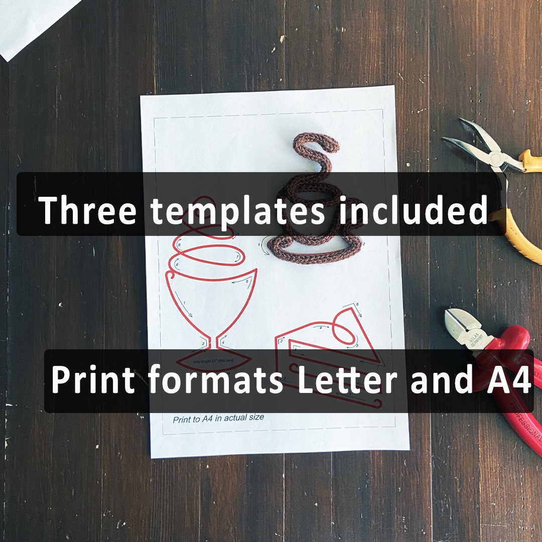 Template for Wire Art Printable Template for Wire Art Knitted Wire ...