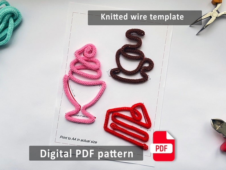 Template for Wire Art Printable Template for Wire Art Knitted Wire ...
