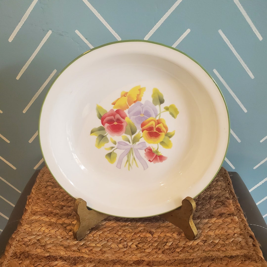 Corelle summer Blush Vintage Pie Platter/serving Plate - Etsy
