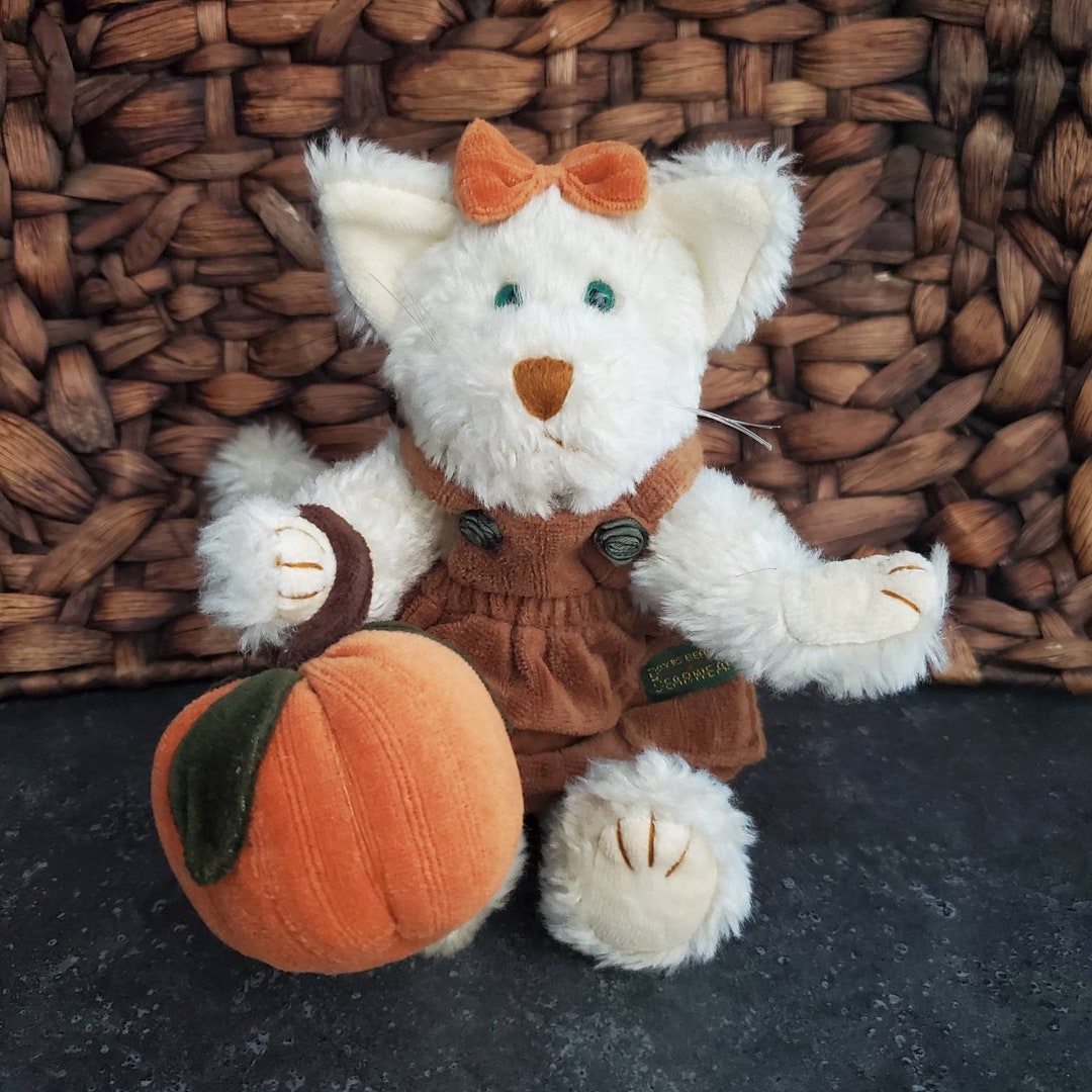 Boyd's Collection 1985-00 Kitty Cat With Brown Smack, Orange Bow in Her ...