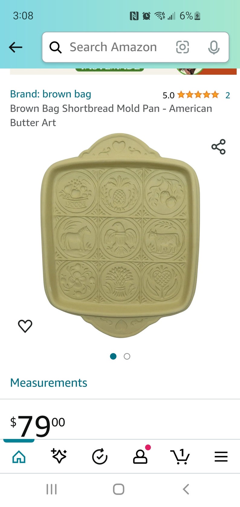 Brown Bag Shortbread Mold Pan-american Butter Art - Etsy