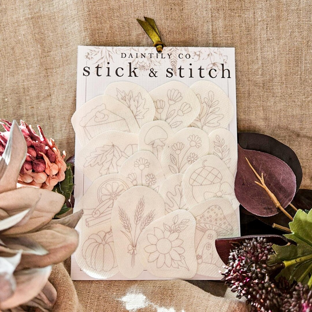 Autumn Stick and Stitch: Easy Mini Patterns - Etsy