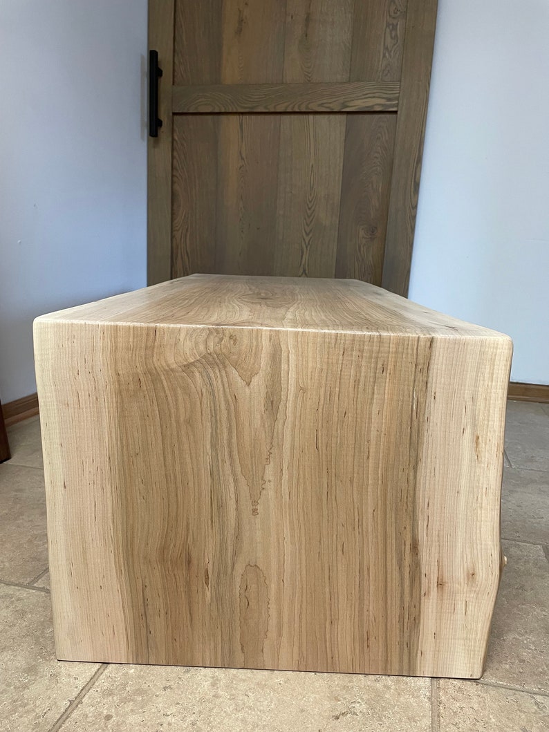 Live Edge Waterfall Maple Coffee Table - Etsy