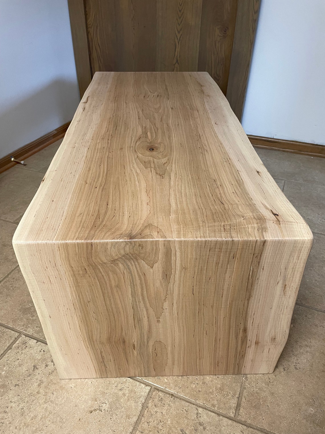 Live Edge Waterfall Maple Coffee Table - Etsy