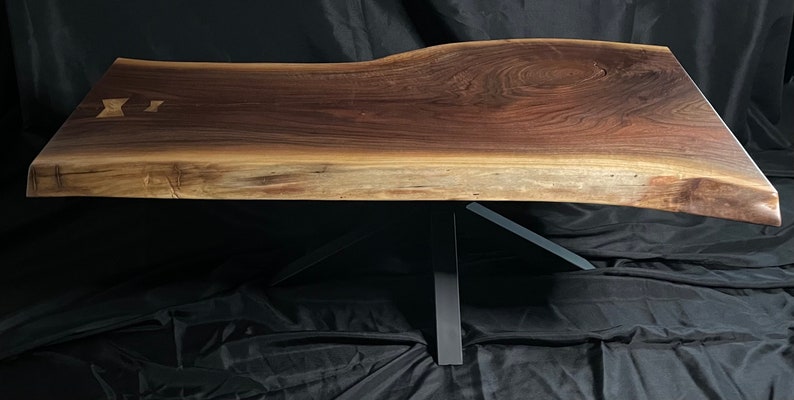Walnut Live Edge Coffee Table - Etsy