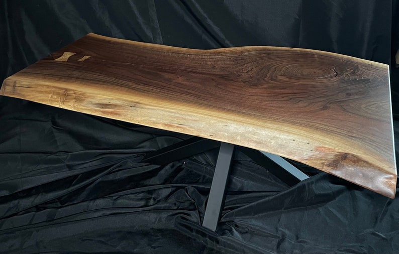 Walnut Live Edge Coffee Table - Etsy