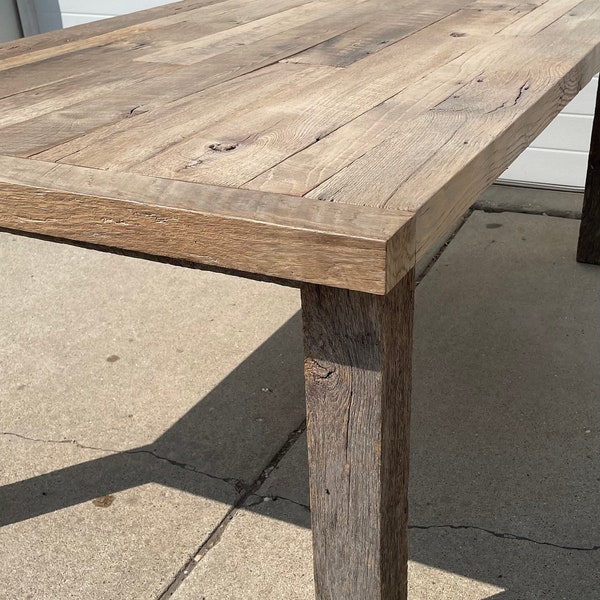 Reclaimed Wood Dining Table - Etsy