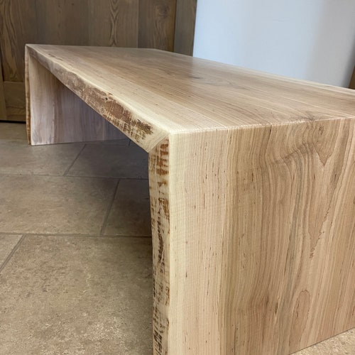 Live Edge Waterfall Maple Coffee Table - Etsy