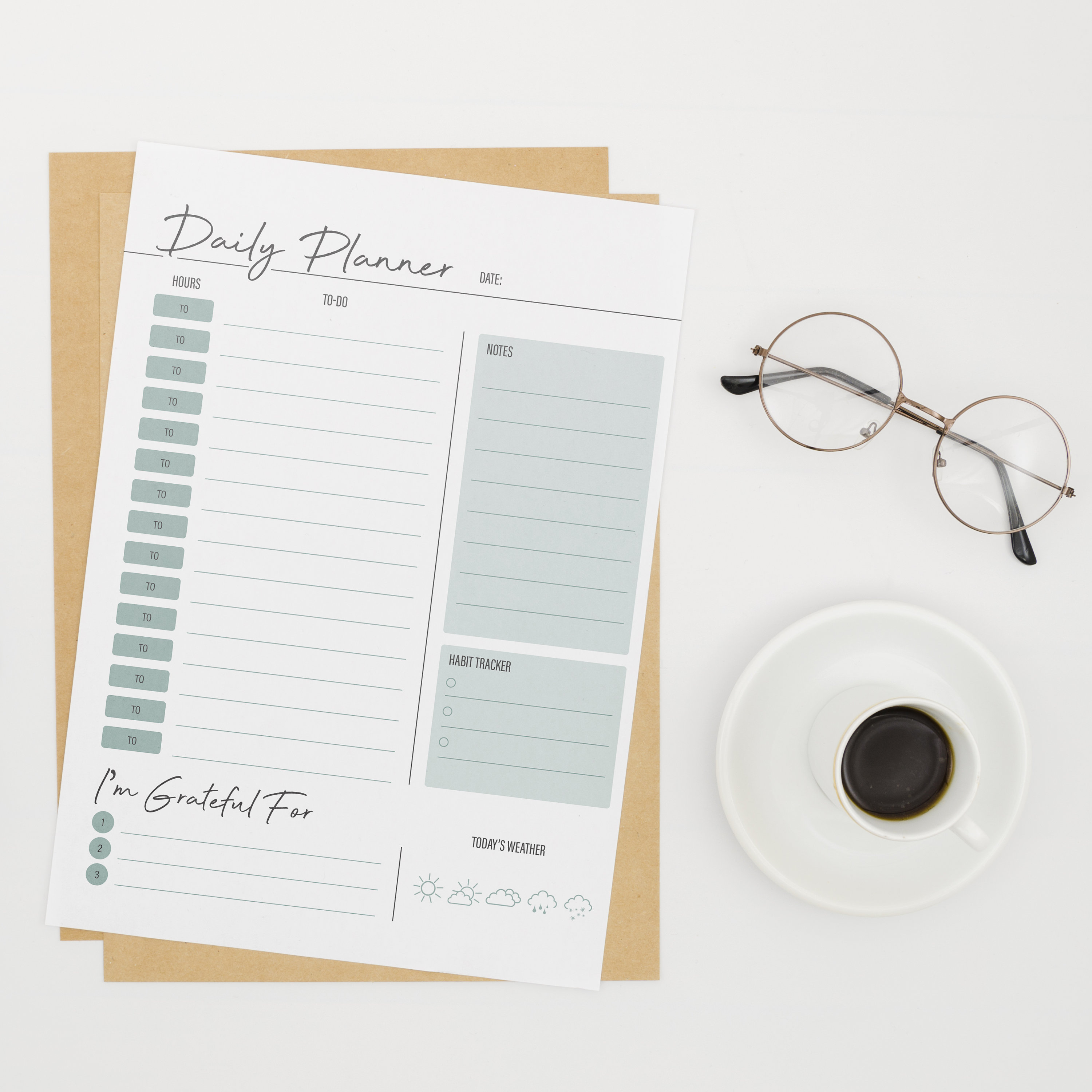 Printable Daily Planner Bundle | Pastel | Letter Size (8.5"x11") - Etsy