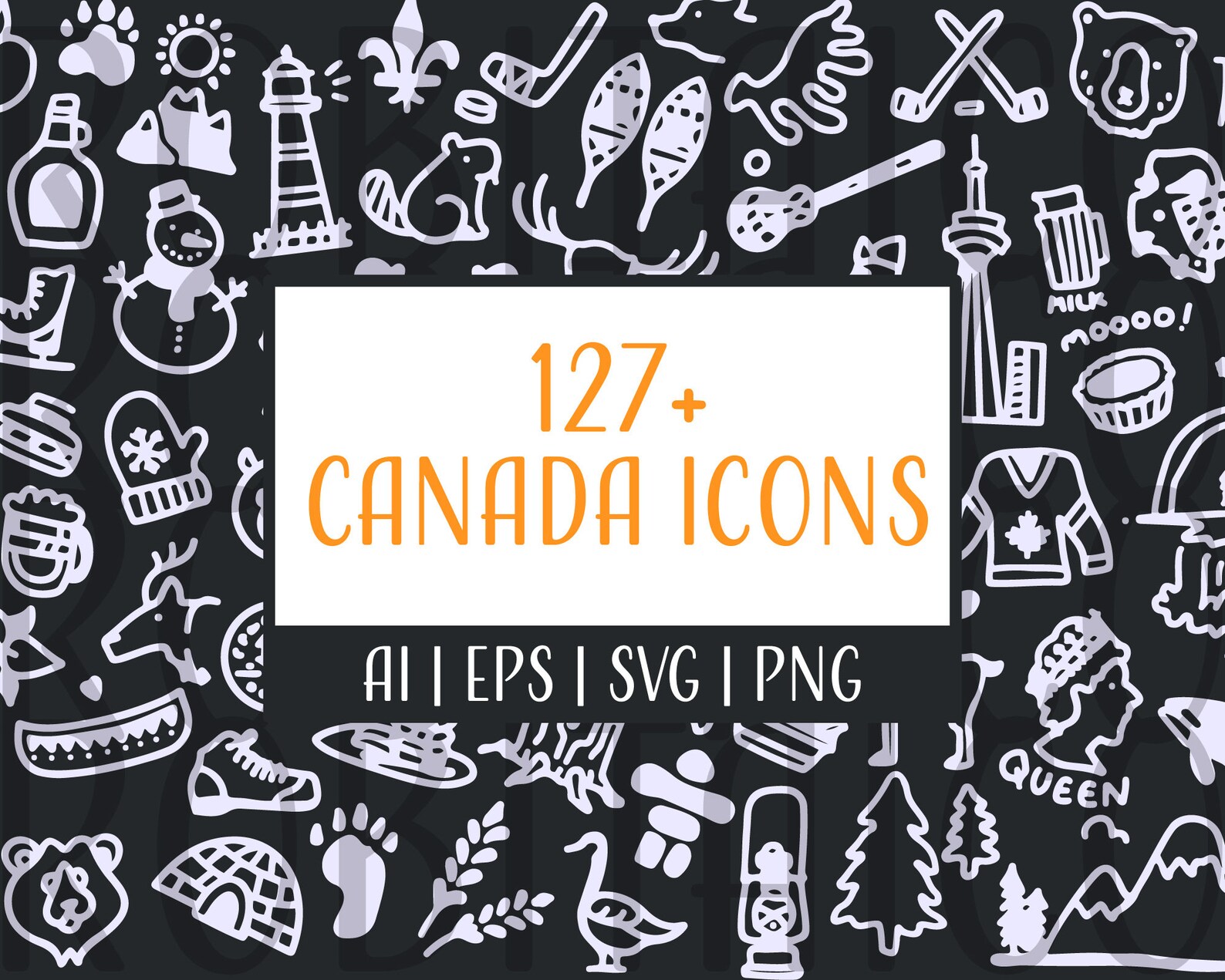 Hand-drawn Canadian Clipart Icons – Canada Theme, Vector SVG, PNG ...