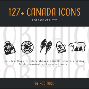 Hand-drawn Canadian Clipart Icons – Canada Theme, Vector SVG, PNG ...