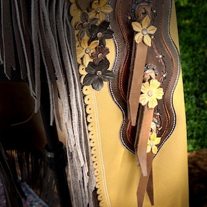Customize Your Own! Western Chaps With Handcrafted Leather Flower ...