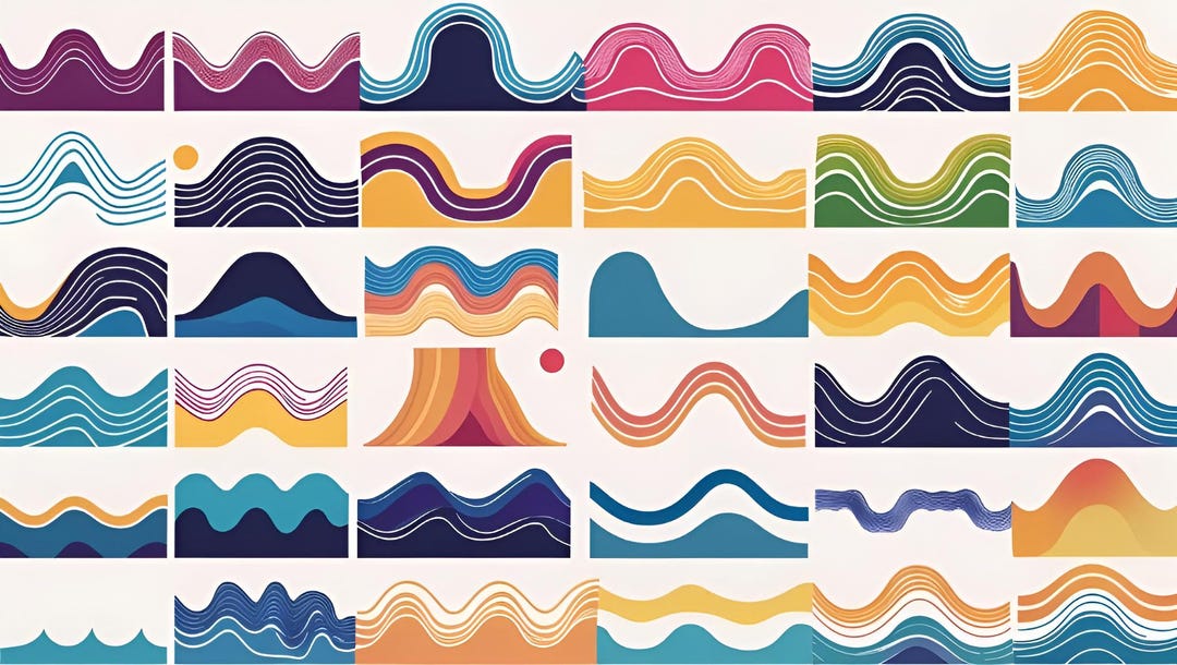 20 Wavey Svg Patterns, Wavey Svg Pattern, Svg, Keychain Svg, Digital ...