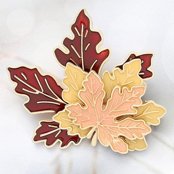 Autumn Leaf Brooch - Etsy