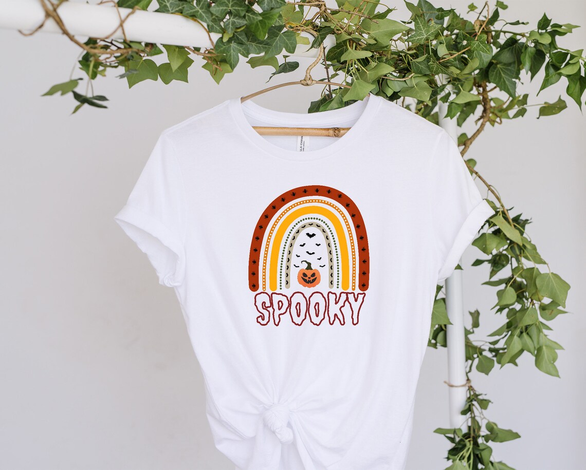 Halloween Spooky Rainbow Spooky Halloween Shirt Halloween - Etsy