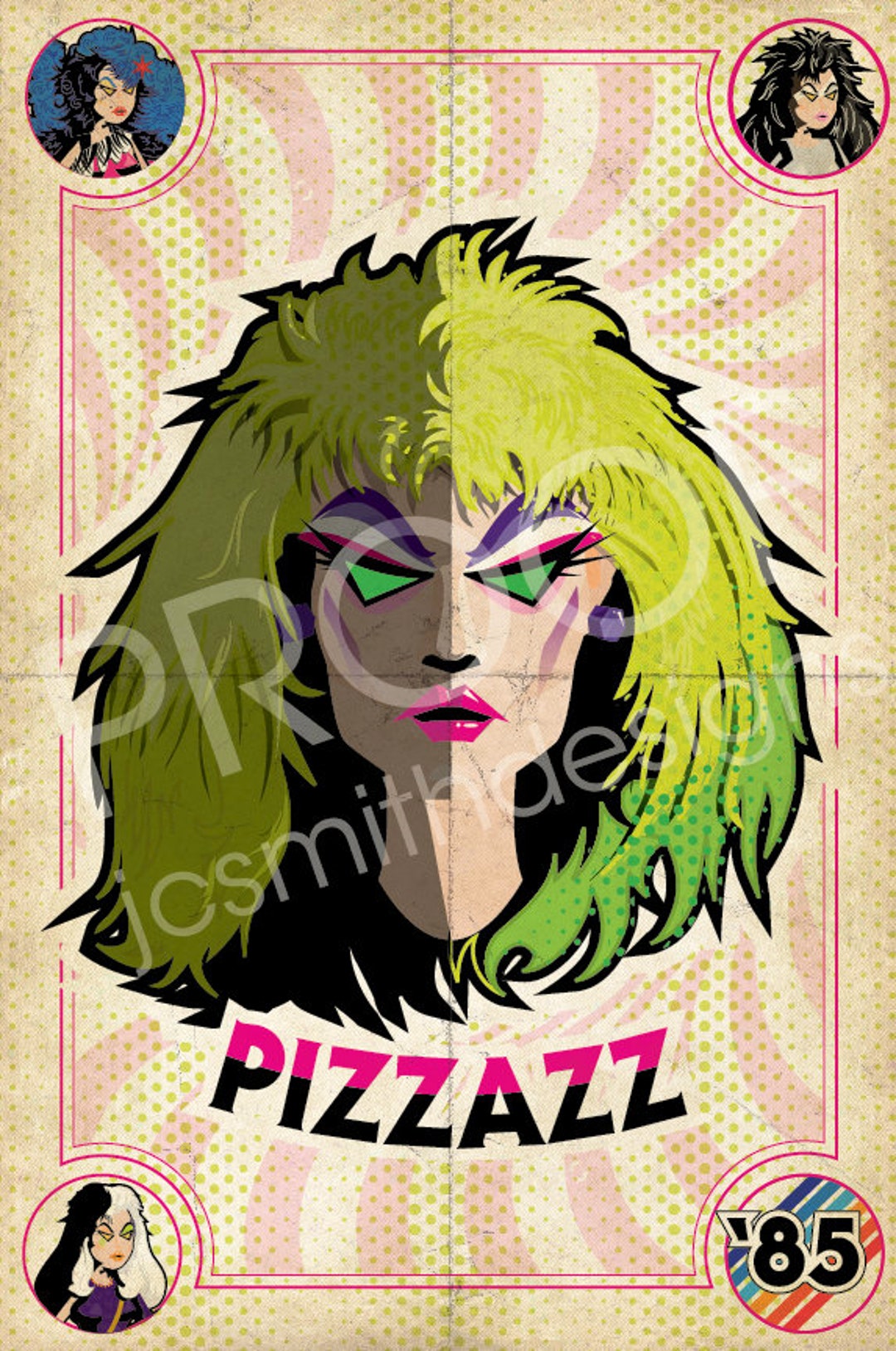 Pizzazz 8x12 Poster - Jem and the Holograms - 1985/86 - Etsy