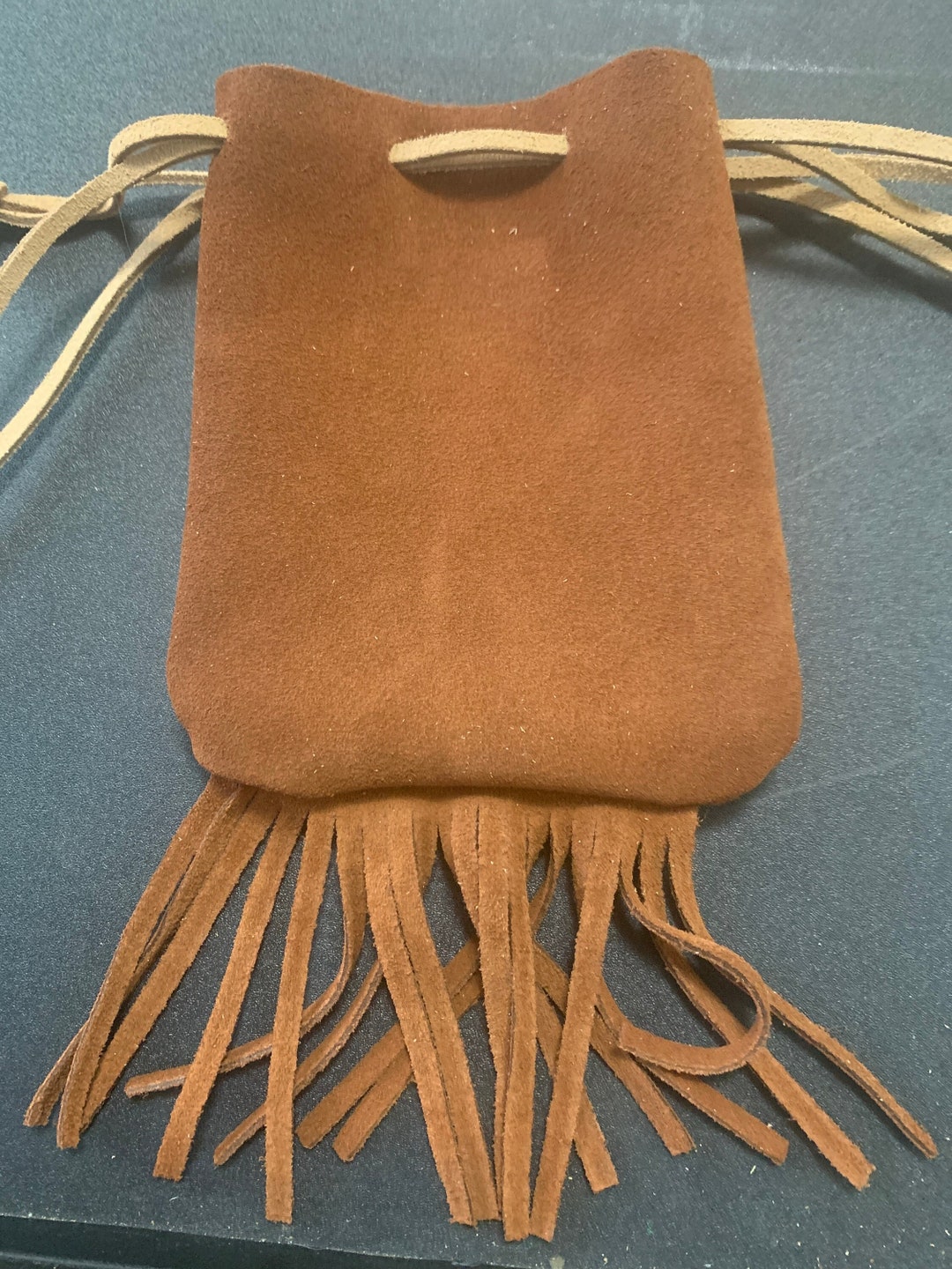 Suede Drawstring Pouch - Etsy