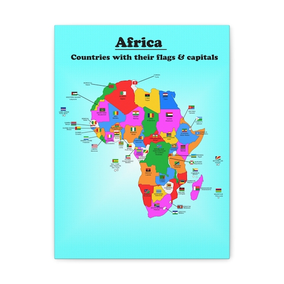 Map Of Africa Countries And Their Capitals