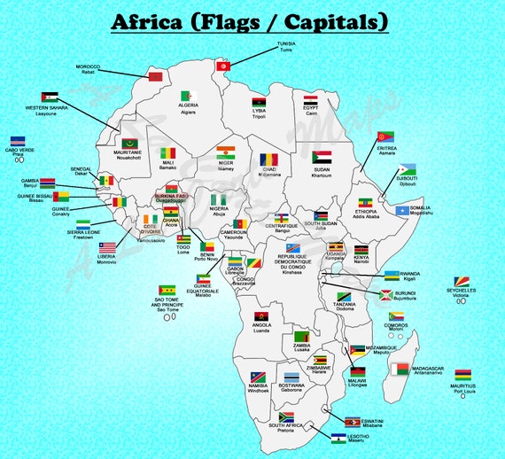 Africa Maps With Capitals 2022