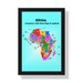 Framed Poster of All African Countries With Their Flags and Their ...