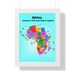 Framed Poster of All African Countries With Their Flags and Their ...