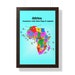 Framed Poster of All African Countries With Their Flags and Their ...