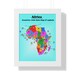 Framed Poster of All African Countries With Their Flags and Their ...