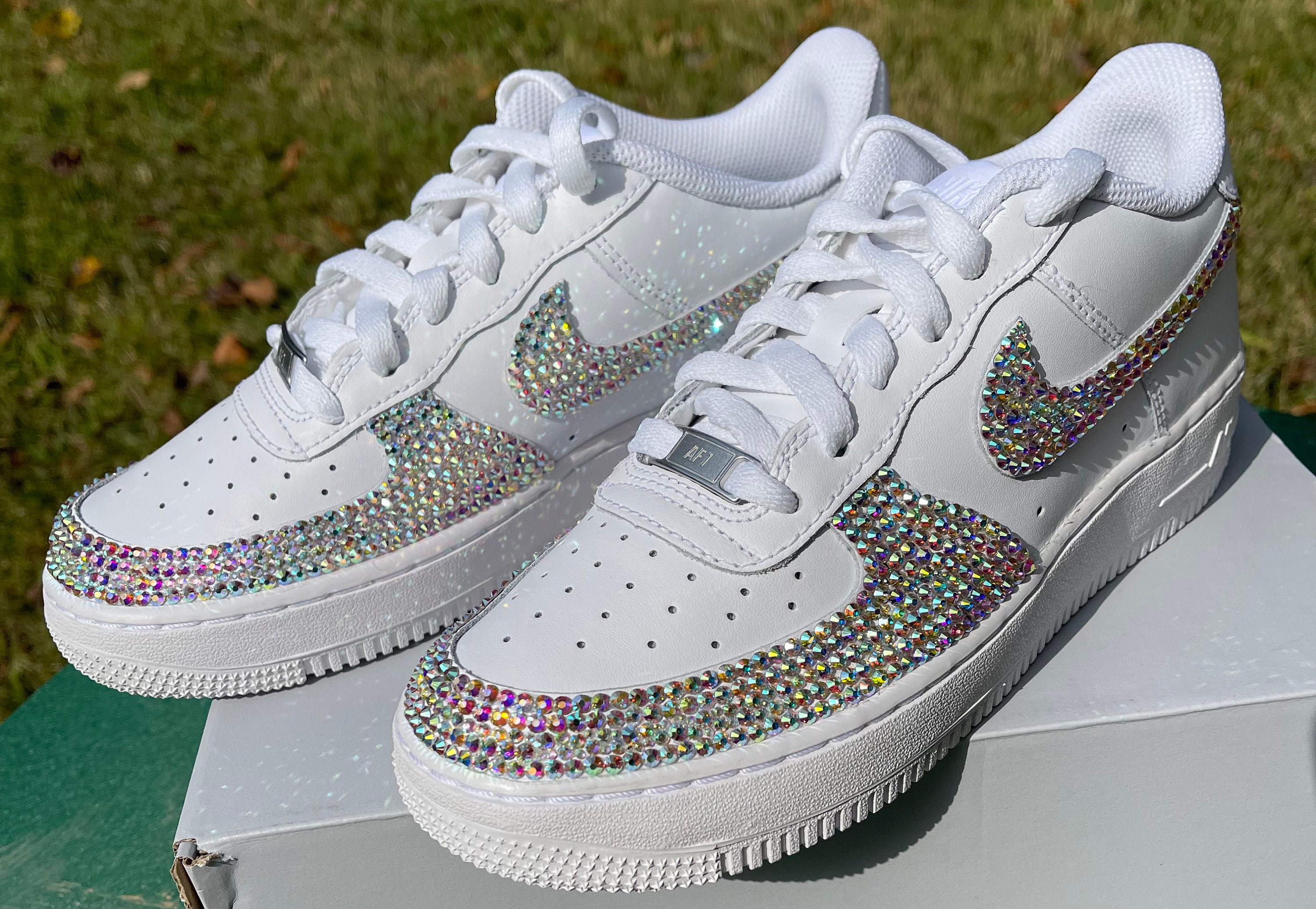 Bling Nike Air Force 1 AB Crystals - Etsy