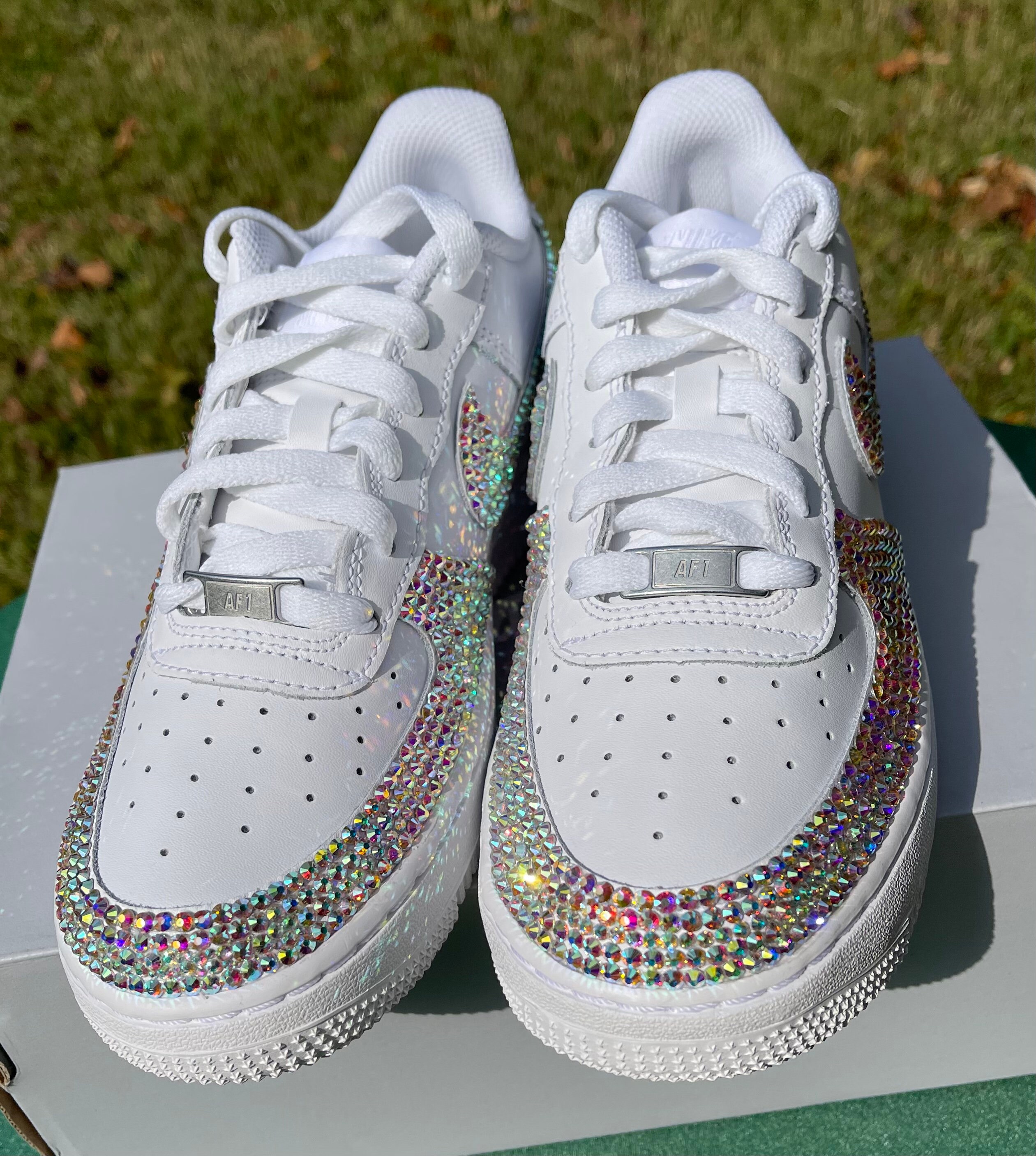 Bling Nike Air Force 1 AB Crystals - Etsy