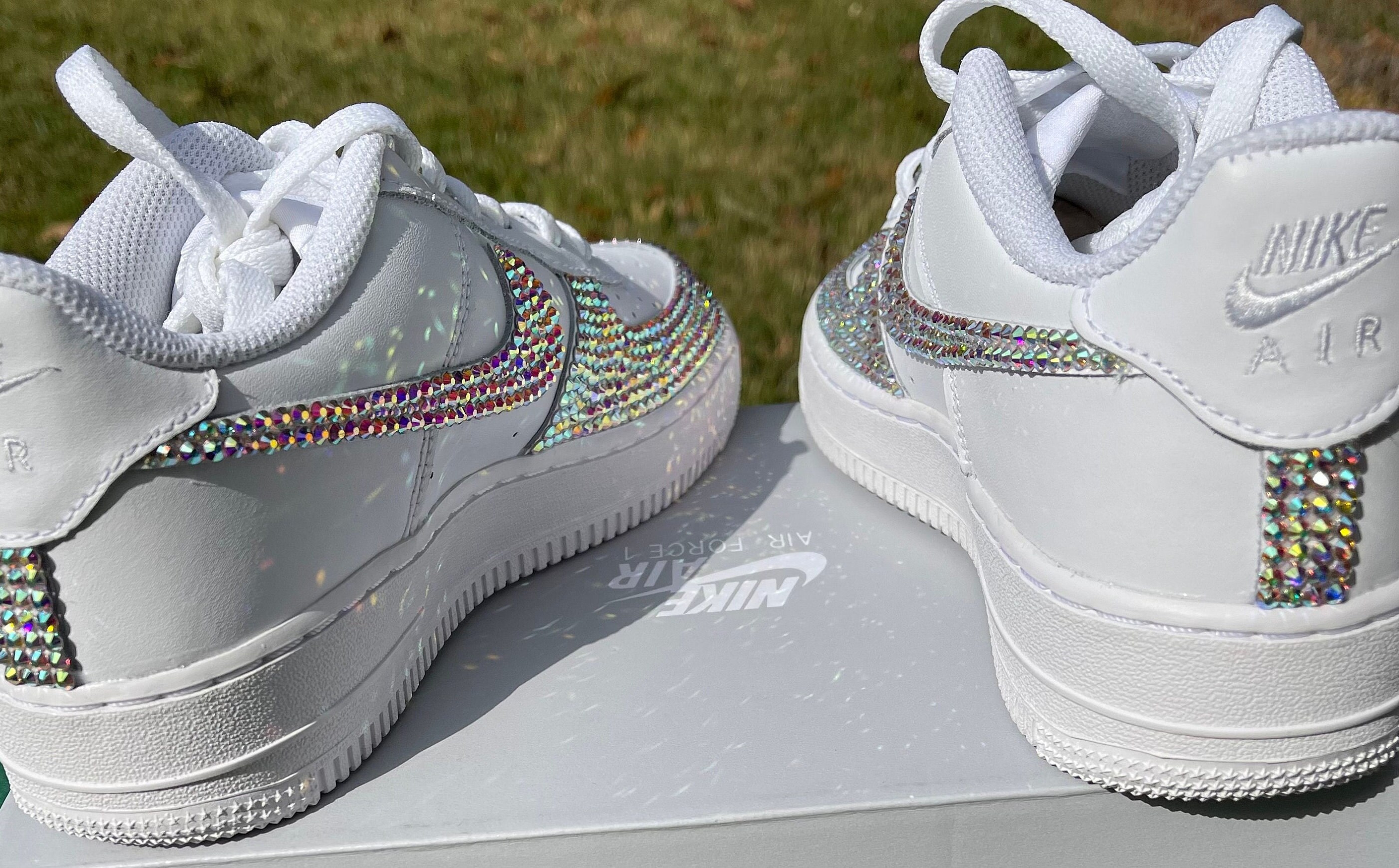 Bling Nike Air Force 1 AB Crystals - Etsy