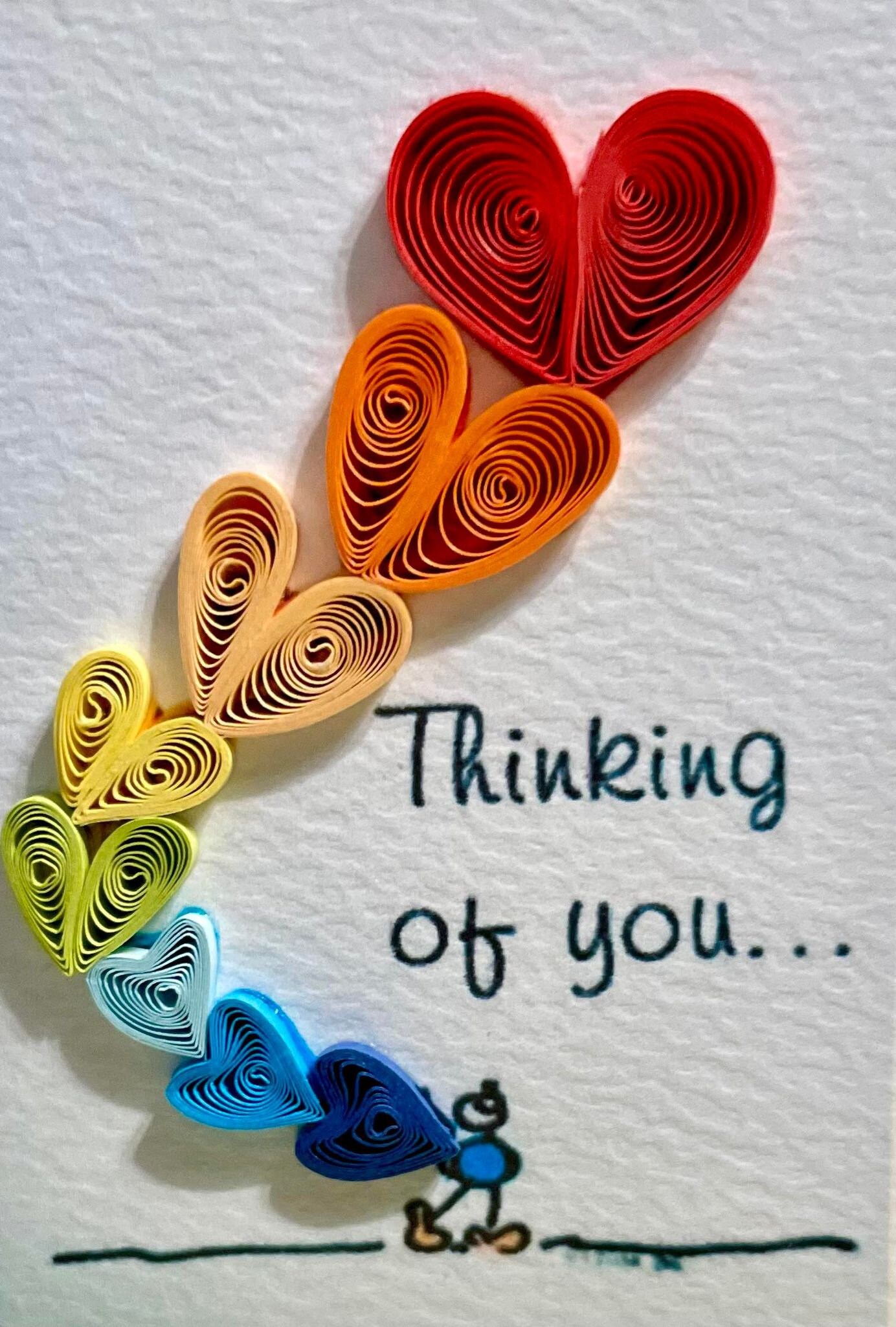 Mini Quilling Card Greeting Card Paper Filigree - Etsy